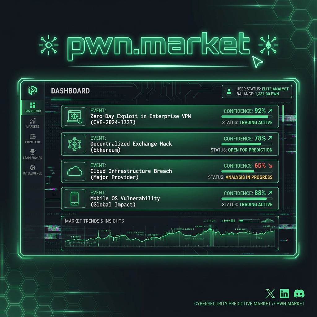 pwn.market | The World's First Cybersecurity Prediction Market
